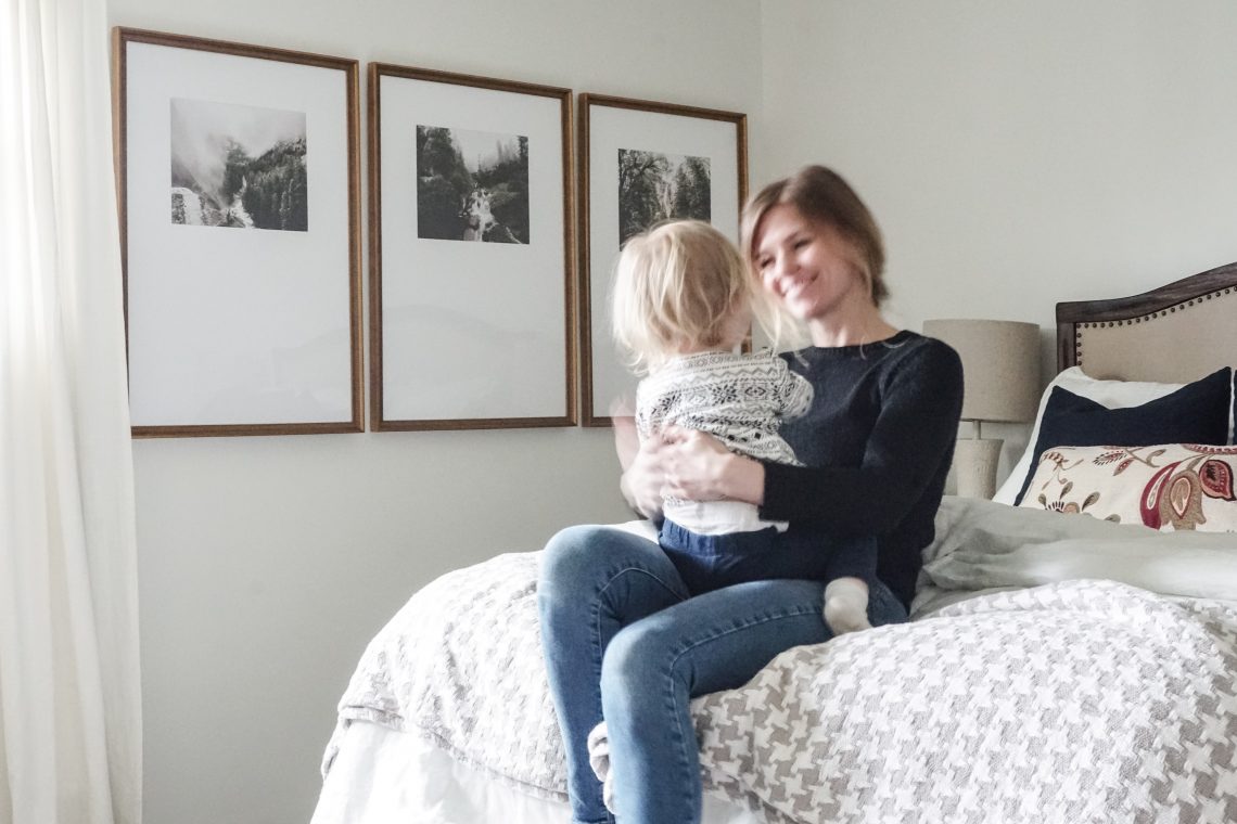 Creating a Bedroom Sanctuary with Framebridge | Master Bedroom Reveal ...