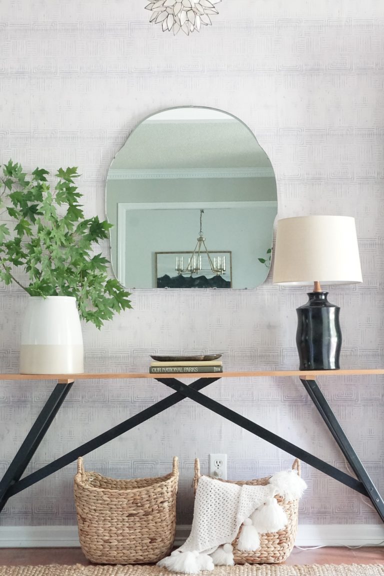 Modern Eclectic Entryway Reveal - Forrester Home