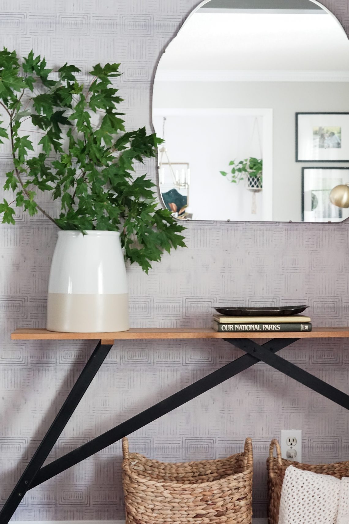Modern Eclectic Entryway Reveal - Forrester Home